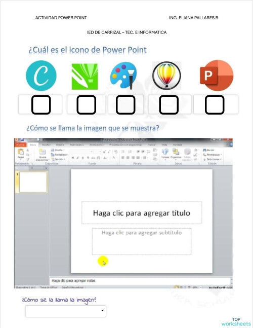 power point. Ficha interactiva | TopWorksheets