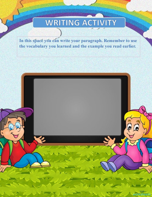 Writing activity. Interactive worksheet | TopWorksheets