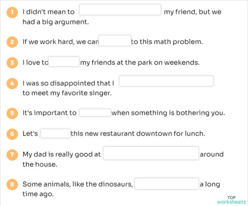 Phrasal verbs with out. Interactive worksheet | TopWorksheets