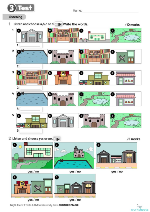 Bright Ideas 2 - Unit 3 Test. Interactive worksheet | TopWorksheets