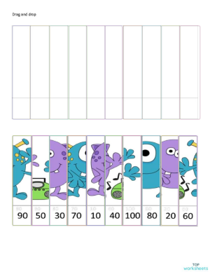 numbers 10 to 100. Interactive worksheet | TopWorksheets