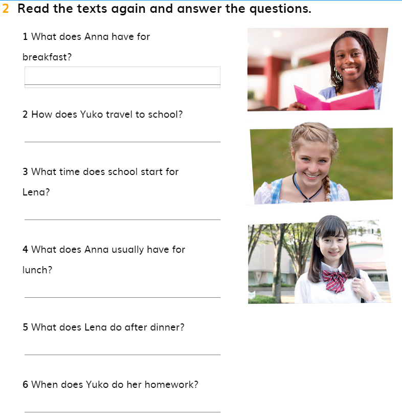 UNIT 2 WB READING PAGE 14. Interactive worksheet | TopWorksheets