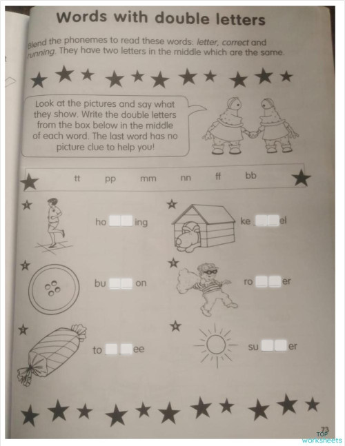 CP&S (Words with double letters Page 73). Interactive worksheet ...