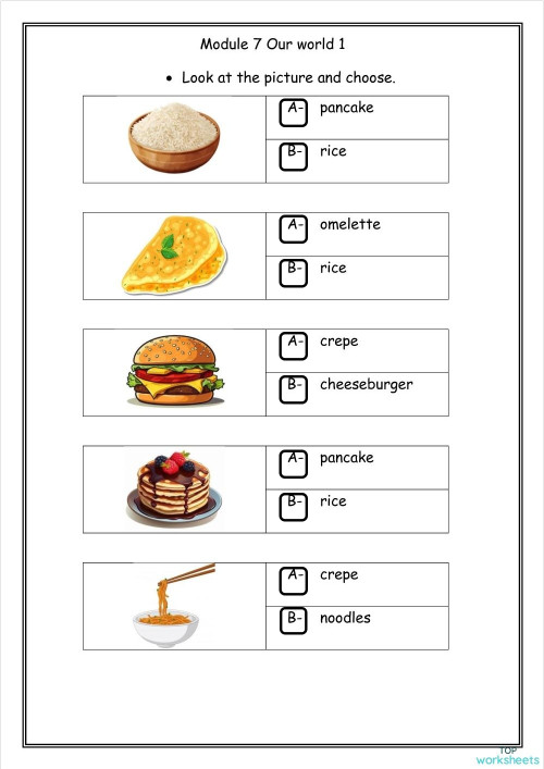 Grade 3 Module 7 Our World 1 Vocabulary. Interactive worksheet ...