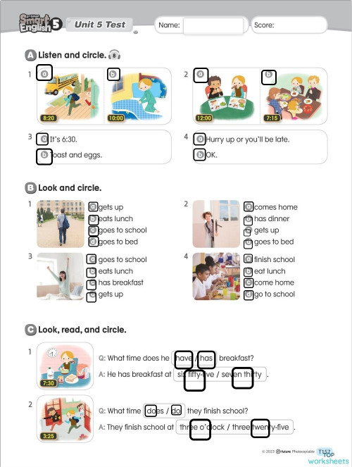 Unit 5 Practice. Interactive worksheet | TopWorksheets