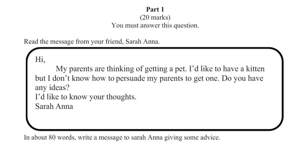 UASA (Form 1 -3） Paper 2 - Part 1. Interactive worksheet | TopWorksheets