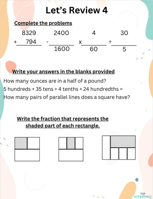 Let’s Review 4. Interactive worksheet | TopWorksheets