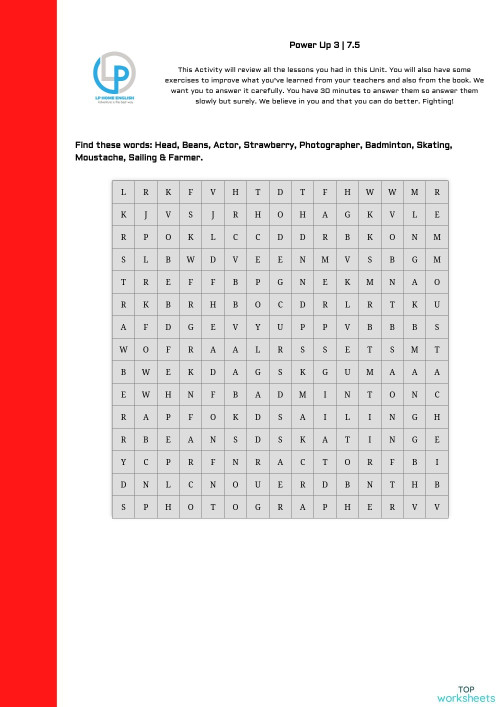 Power Up 3 | 7.5. Interactive worksheet | TopWorksheets