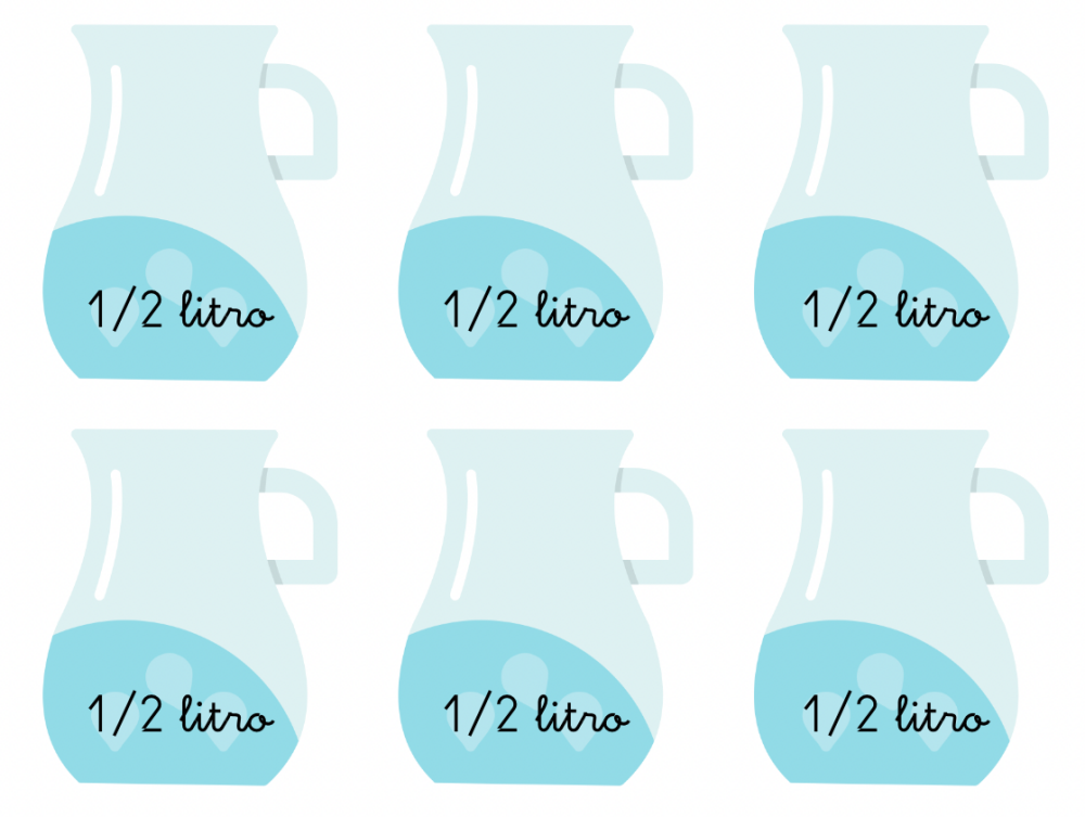 Unidades de Capacidad - Tercer grado. Ficha interactiva | TopWorksheets