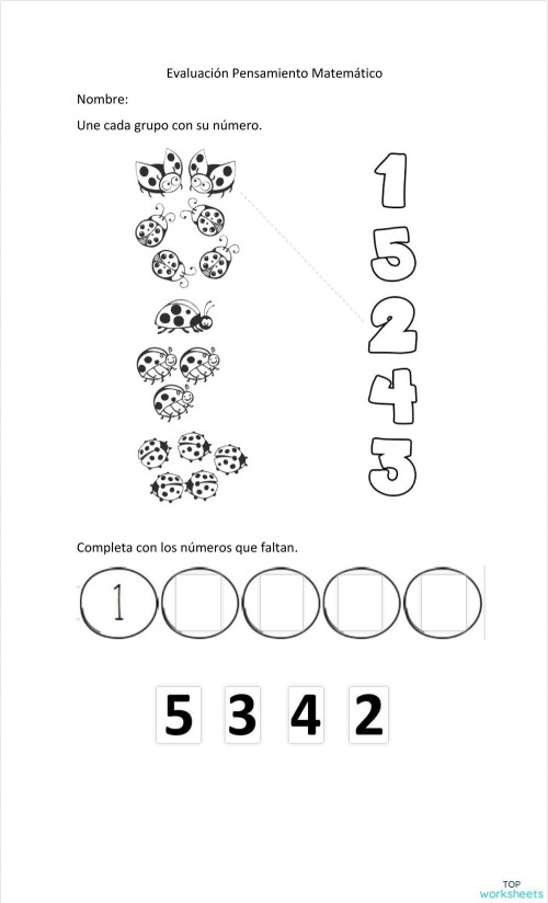 Números hasta 5: fichas interactivas y ejercicios online | TopWorksheets