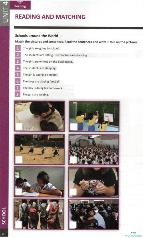 J. Unit 4 page 46. Interactive worksheet | TopWorksheets