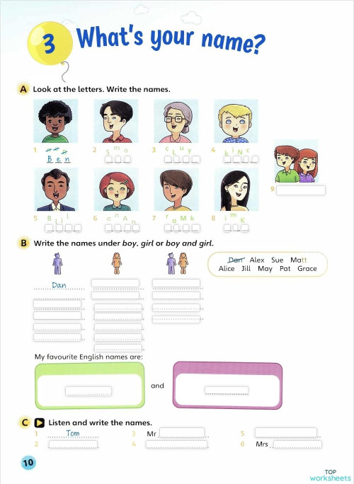 Unit three. Interactive worksheet | TopWorksheets