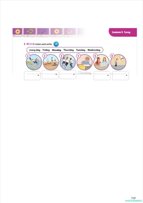 U1 L3 p6 - 1 and 3. Interactive worksheet | TopWorksheets