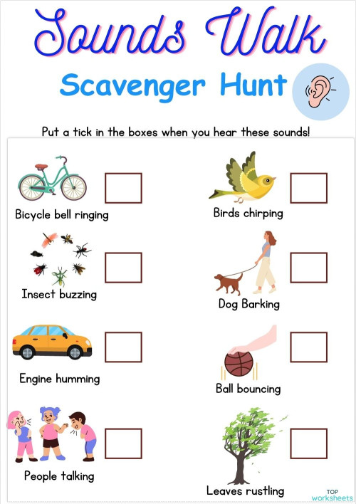 Sound Walk Wk. Interactive worksheet | TopWorksheets