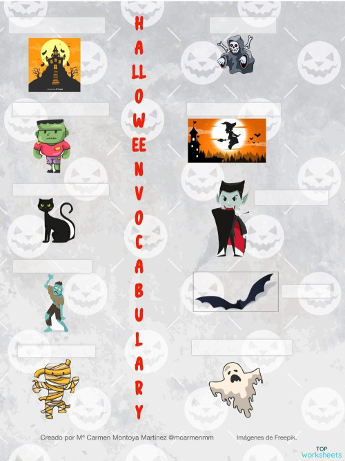 Halloween Vocabulary. Interactive worksheet | TopWorksheets