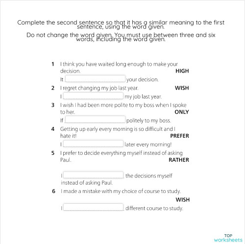 Unit homework: interactive worksheets and online exercises | TopWorksheets