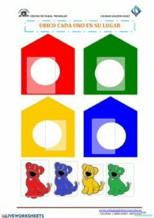 Arrastrar con su color. Ficha interactiva | TopWorksheets