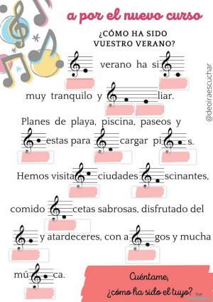 Notas musicales: fichas interactivas y ejercicios online | TopWorksheets