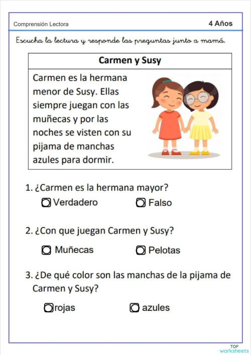 lectura 2do grado primaria. Ficha interactiva | TopWorksheets