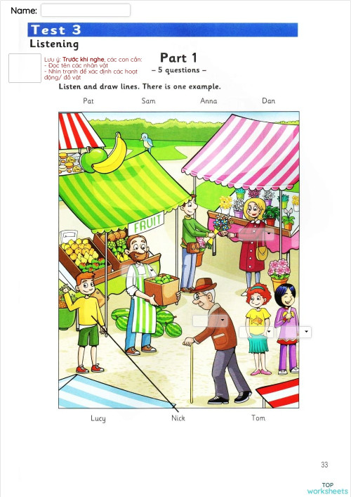 Flyers - Listening part 1. Interactive worksheet | TopWorksheets