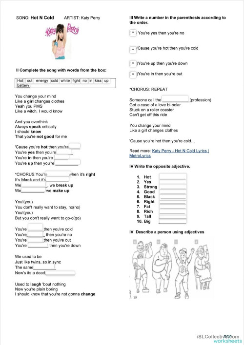 adjective grade11. Interactive worksheet | TopWorksheets