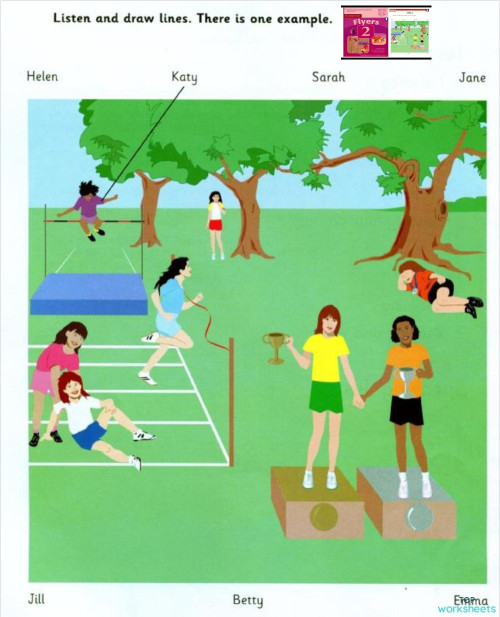 Flyers 2 p1 t1. Interactive worksheet | TopWorksheets