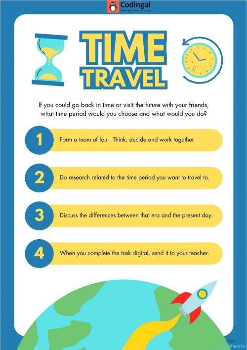 M_G06_T7_Time_Travel. Interactive worksheet | TopWorksheets