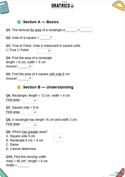 Grade 6 51 2. Interactive worksheet | TopWorksheets