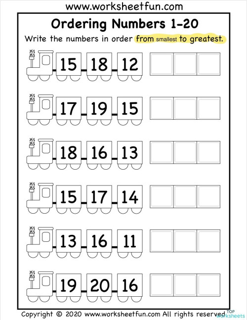 Numbers to 20: Tens and Ones Task 2. Interactive worksheet | TopWorksheets