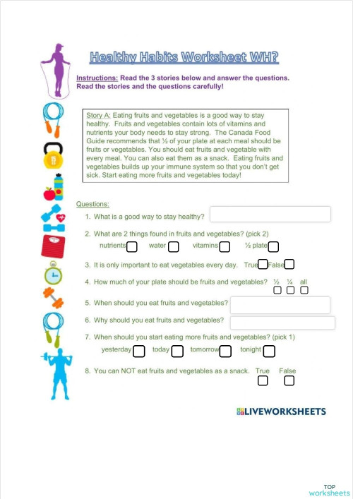 HEALTH TOPIC. Interactive worksheet | TopWorksheets
