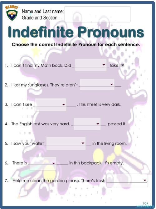 6th.Grade. Review Grammar 2. Pract. Act.. Interactive worksheet ...