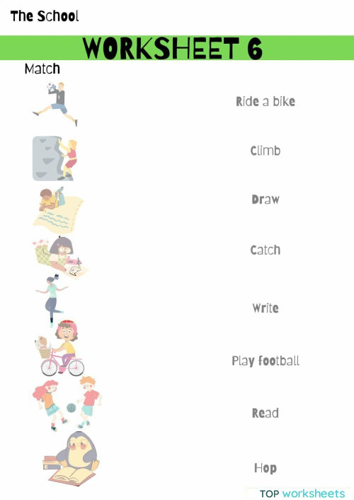 At school. Interactive worksheet | TopWorksheets