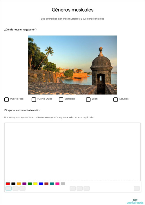 Educación Artística: fichas interactivas y ejercicios online ...