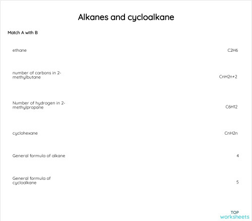 Chemistry: interactive worksheets and online exercises | TopWorksheets