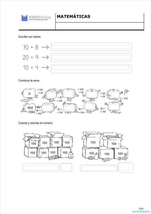 Diego 2n T mates (1). Interaktives Arbeitsblatt | TopWorksheets