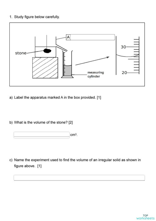 Volume Of Irregular Solids Worksheet