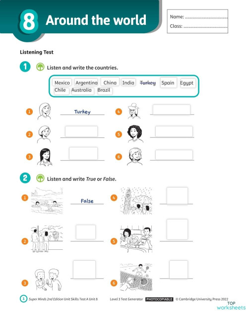 Super Minds 1 - Unit 4 - Song. Interactive worksheet | TopWorksheets