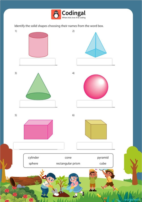 M_G03M25L55_WA02_Identifying_3D_Shapes_4. Interactive worksheet ...