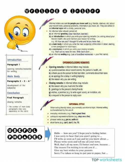Write a letter A2 +. Interactive worksheet | TopWorksheets