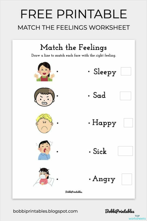 FEELINGS for kids. Interactive worksheet | TopWorksheets