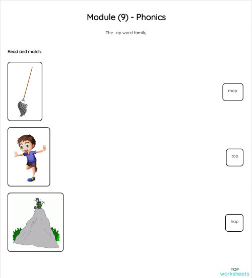 phonics STUV-WXYZ. Interactive worksheet | TopWorksheets