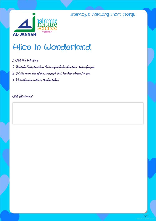 Literacy 5 (Reading Short Story!). Interactive worksheet | TopWorksheets