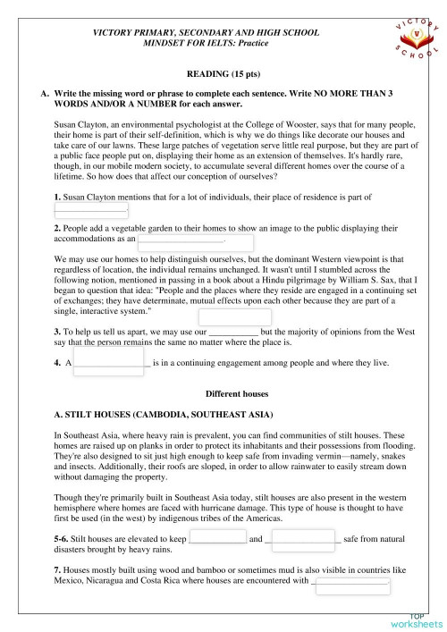 Practice Activity. Interactive worksheet | TopWorksheets