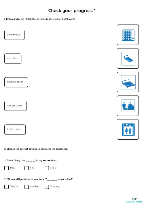 Check your progress 1. Interactive worksheet | TopWorksheets