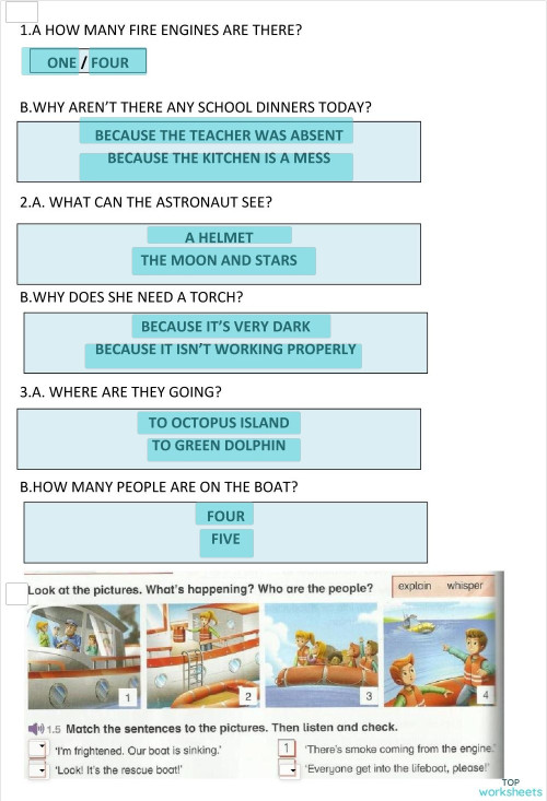 LISTENING 5TH. Interactive worksheet | TopWorksheets