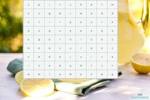 Homemade Lemonade. Interactive worksheet | TopWorksheets