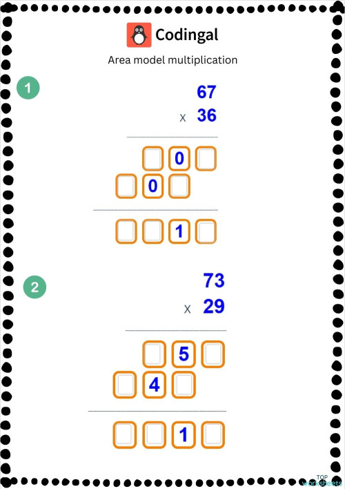 M_G04M04L09_WE01_Complete the multiplication. Interactive worksheet | TopWorksheets