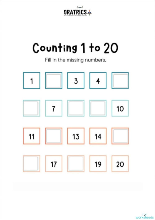 Find the Missing Numbers. Interactive worksheet | TopWorksheets