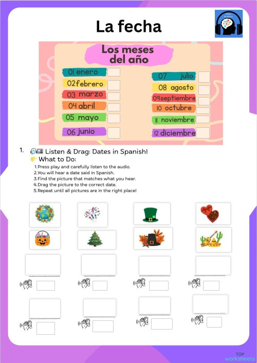 Mapa Mental de Palabras. Ficha interactiva | TopWorksheets