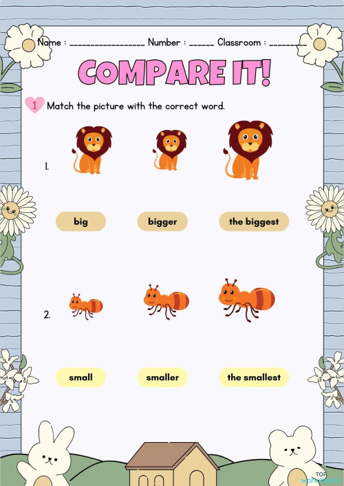 Comparison_grade5_67061004. Interactive worksheet | TopWorksheets